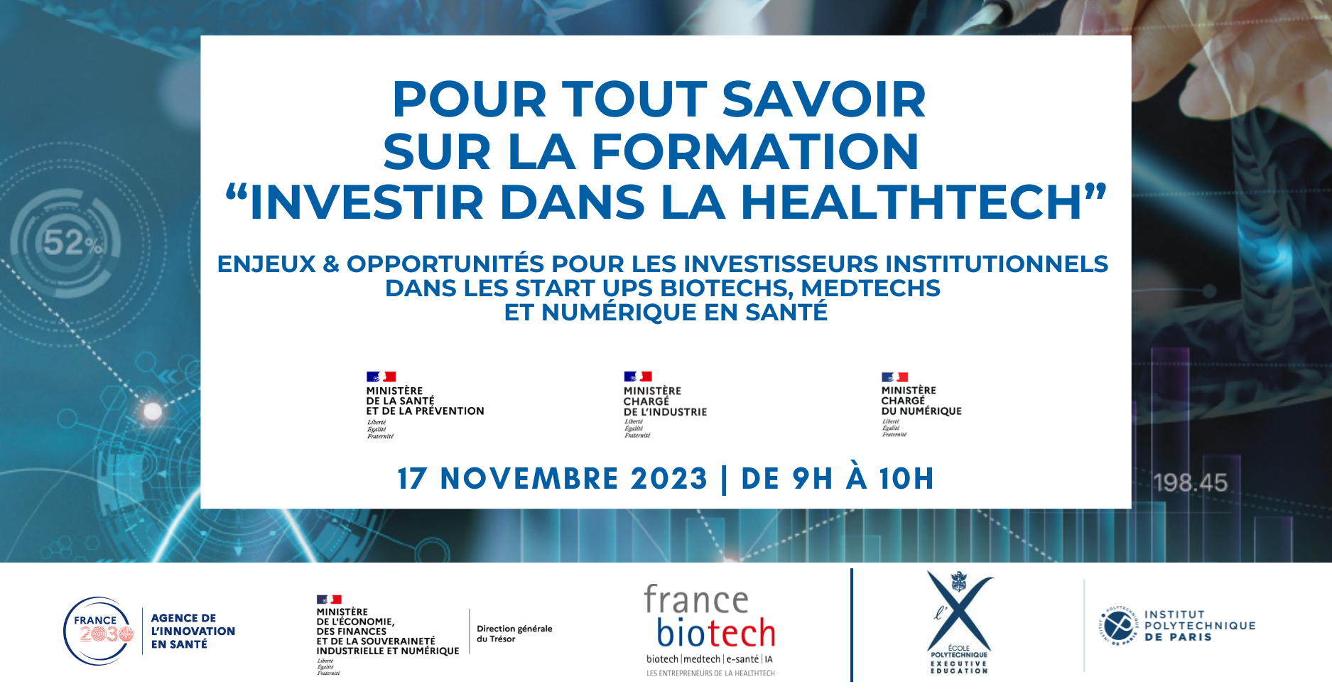 Pour tout savoir sur la formation "Investir dans la HealthTech ...